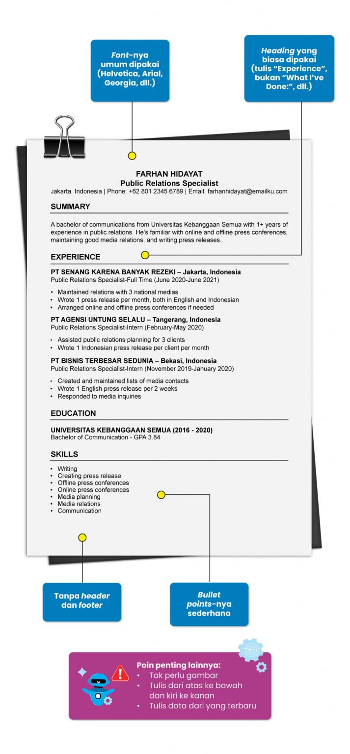Panduan Membuat CV ATS-friendly + Download Template Gratis