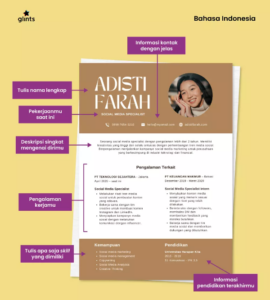 30 Contoh CV Lamaran Kerja dan Template Gratisnya - Glints Blog